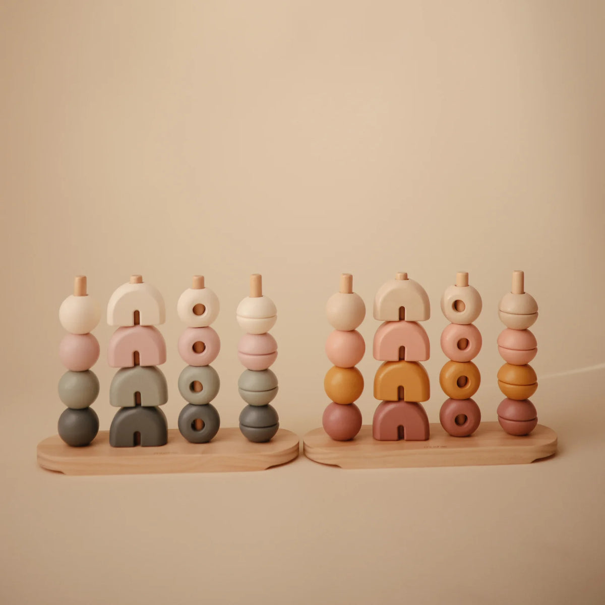 Wooden Multi Shape Stacker (Sunrise) – modern baby mx